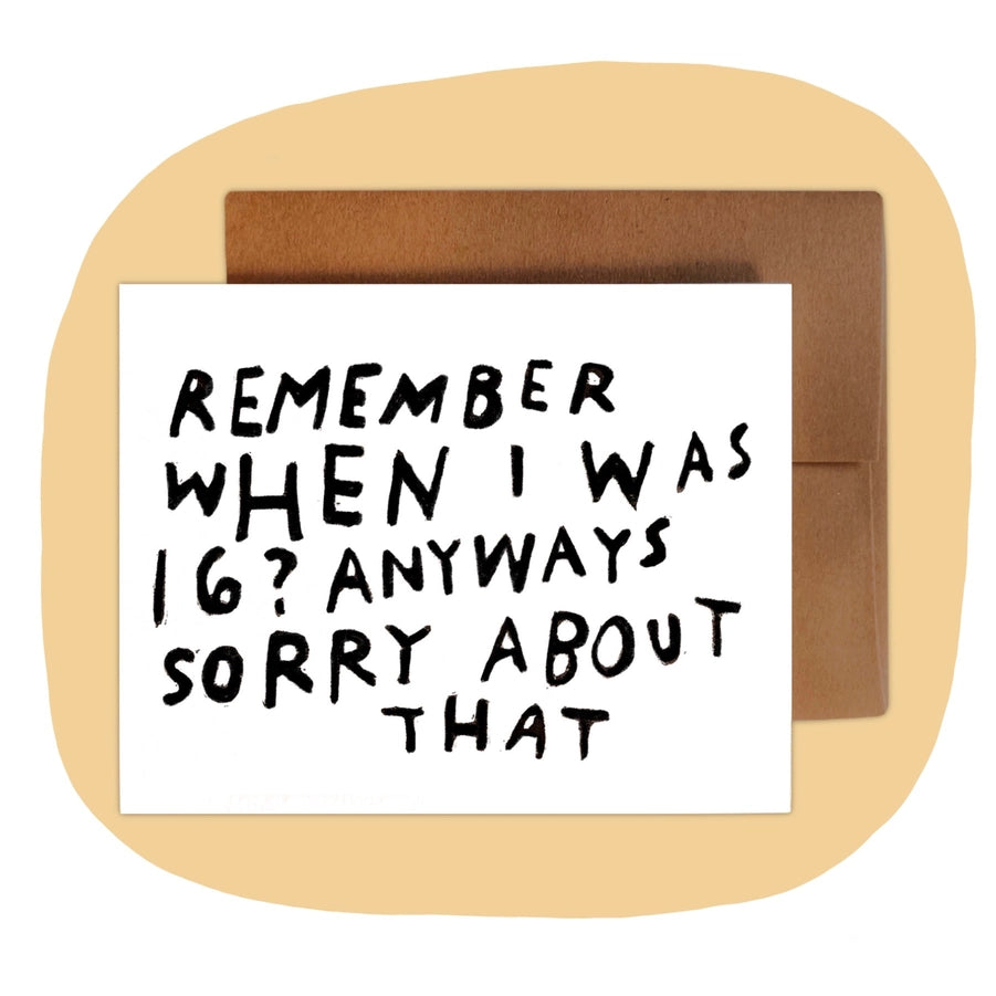 Remember 16 Card – PERIOD SIX STUDIO