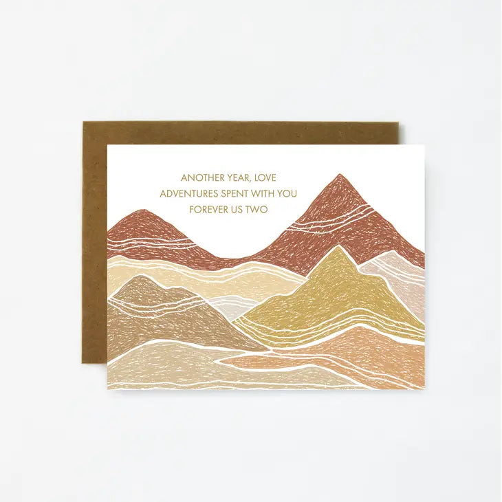 Adventures With You Anniversary Card – PERIOD SIX STUDIO